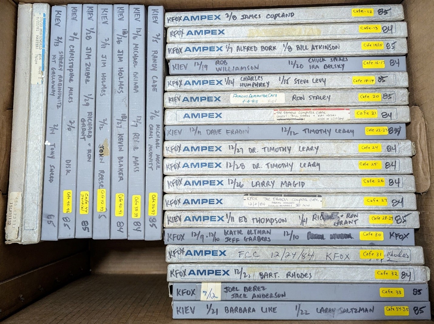 A Treasure Chest of Ampex Tapes Saves Early Computer History | AMPEX ...